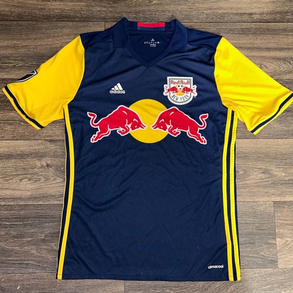 adidas | Shirts & Tops | Adidas New York Red Bulls Soccer Jersey | Poshmark